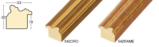 - Chop Service Moulding ayous 33mm - gold